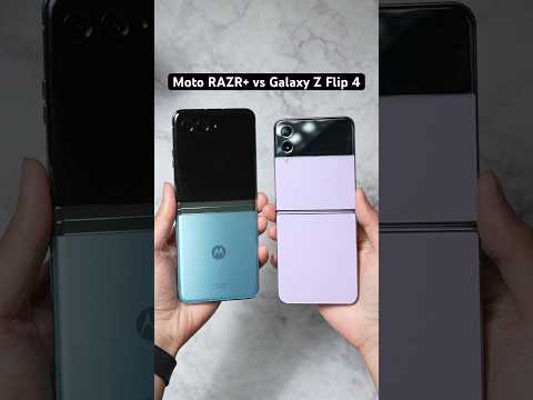 Moto RAZR+ vs Galaxy Z Flip 4 Camera Comparison / which flip phone does it better?!