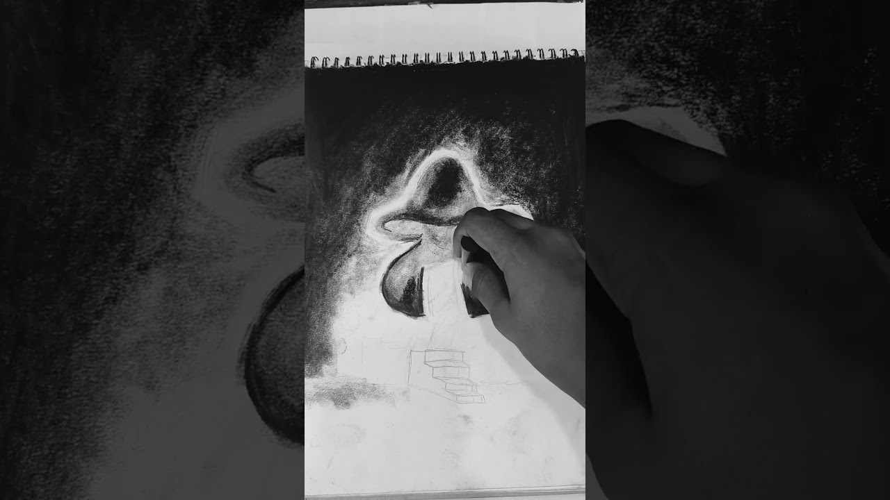 Wait till the end 🔚 before and after drawing #aesthetic #art #artist