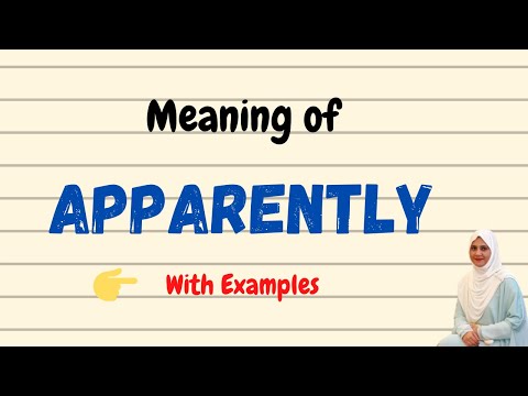 Daily vocabulary | Apparently Meaning | Vocabgram