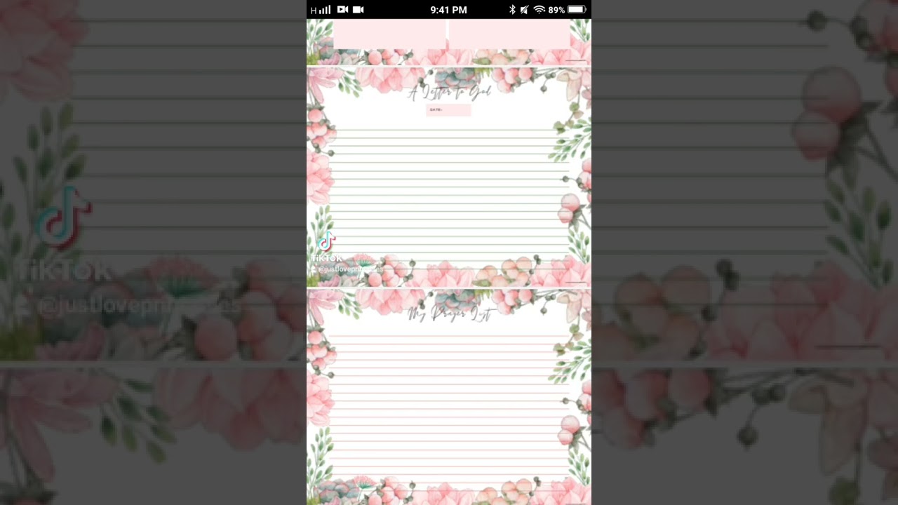 Free Floral Bible Study Planner Printable