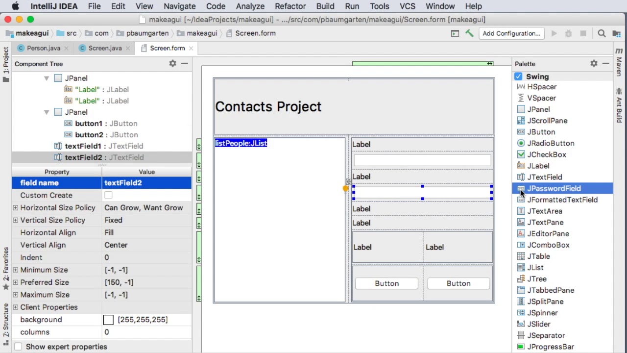 Java GUIs part 2 - Design GUI