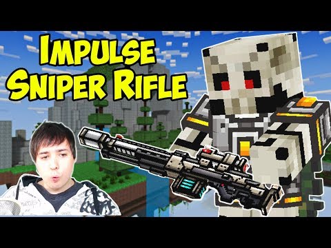 Pixel Gun 3D Impulse Sniper Rifle Gameplay with Manni PG3D