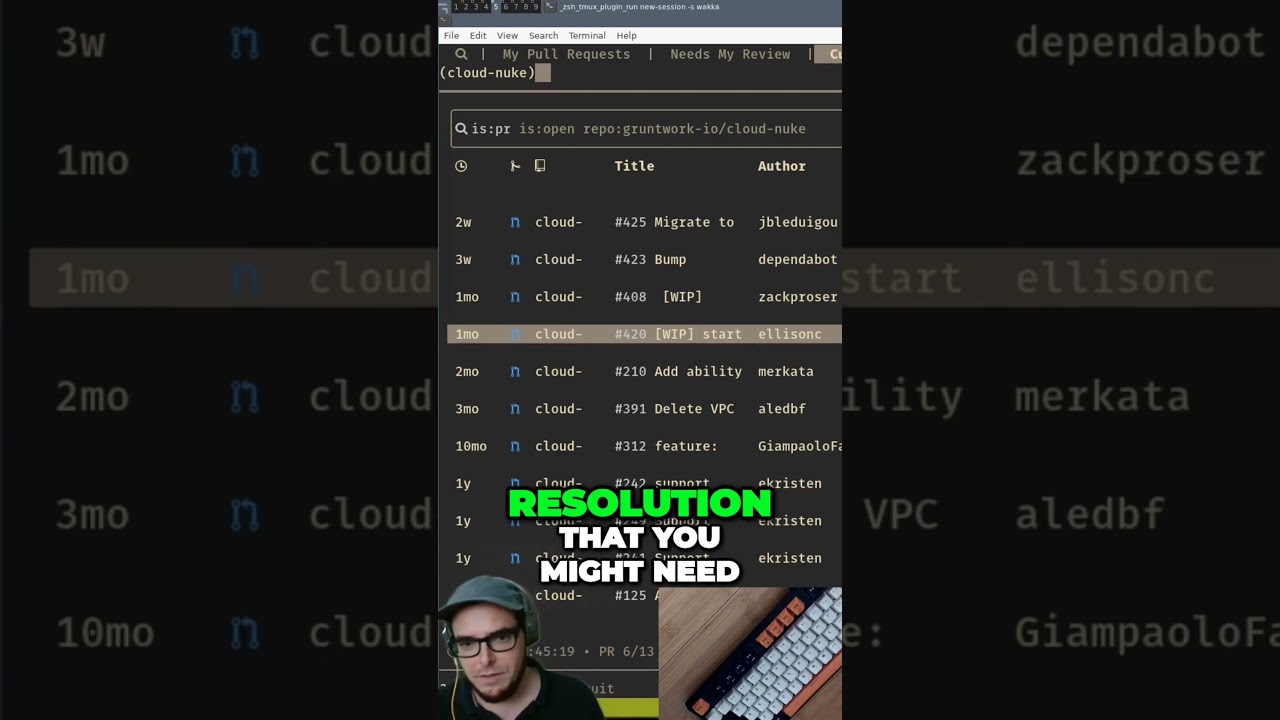 gh-dash - reviewing GitHub pull requests directly in your terminal