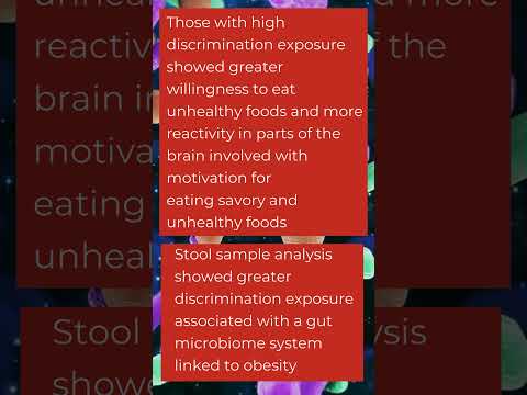 #Discrimination #microbiome and #obesity. #HealthEquity #ScienceResearch #PublicHealth #shorts