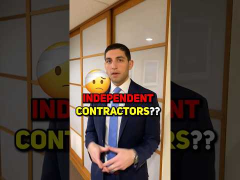 Can independent contractors get workers compensation⁉️🤕 #law #laws #lawyer #contractor #attorneyalan