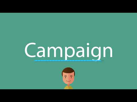 How to pronounce Campaign