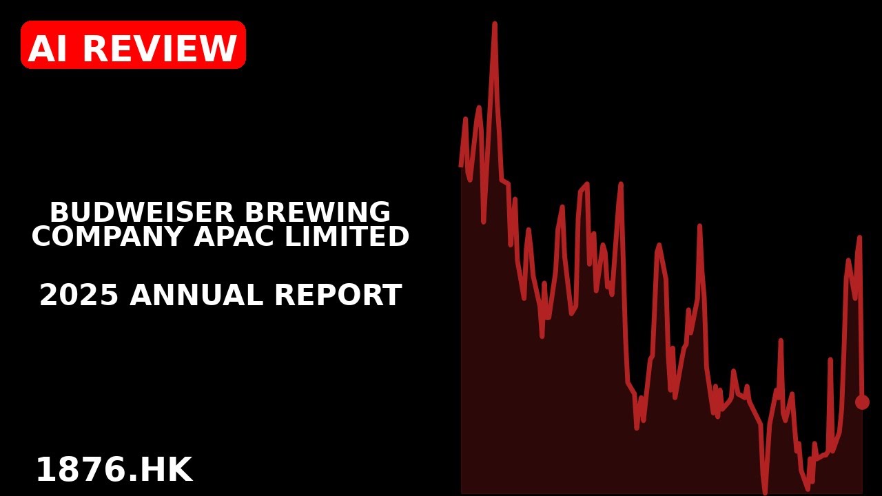 Budweiser Brewing Company Apac Limited 2025 annual report