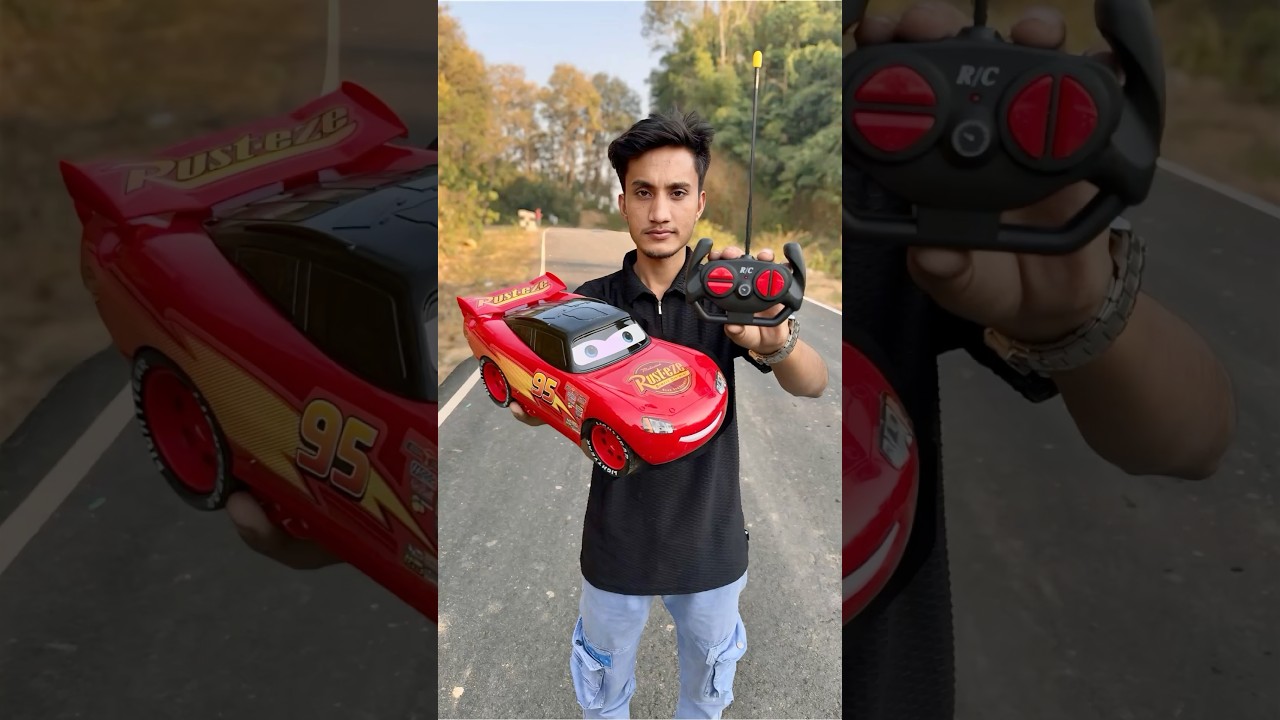 3D Remote Control McQueen Car Unboxing😍