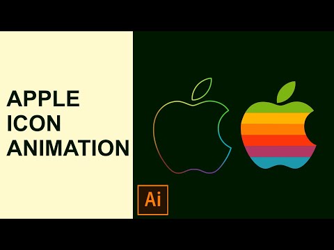 Adobe Illustrator Tutorial How to create APPLE ICON ANIMATION vector image