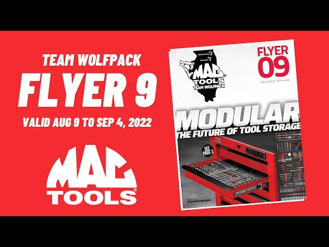 Mac Tools Flyer 9 | Team Wolfpack | Valid August 8 to September 4, 2022