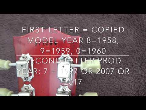 Gibson (Guitars), serial, model, numbers
