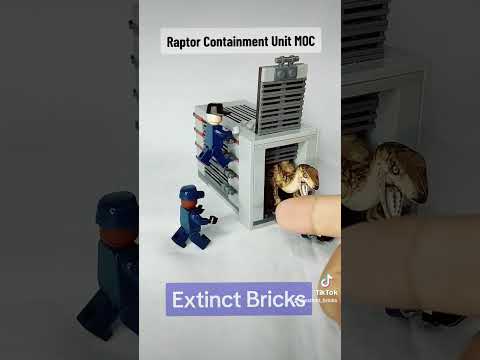 Raptor Containment Unit MOC #extinctbricks #dino #jurassicjune #lego #jp30anniversary #jurassicpark