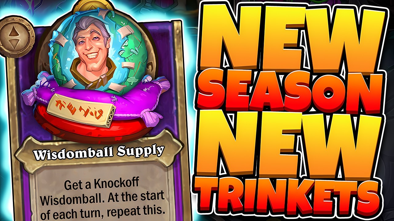 NEW Season - 70+ NEW Trinkets Revealed! | Hearthstone Battlegrounds