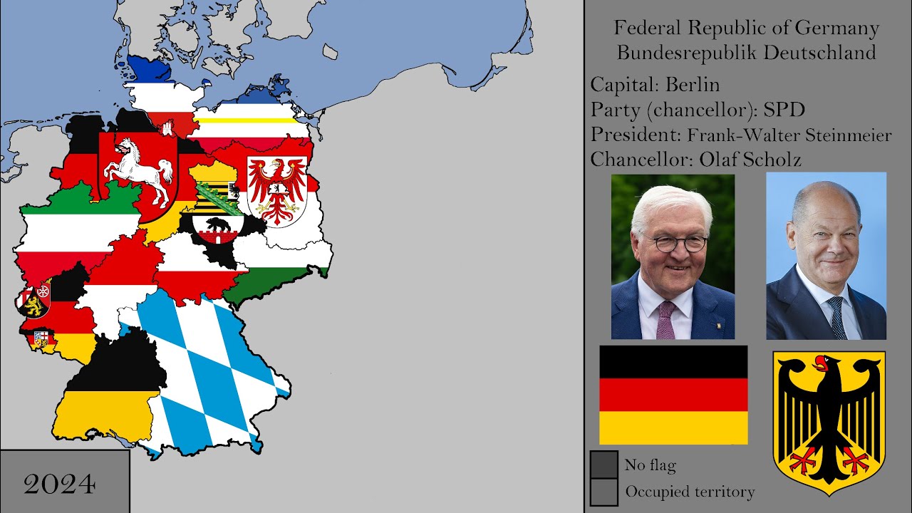 The History of German State Flags: 1815-2024