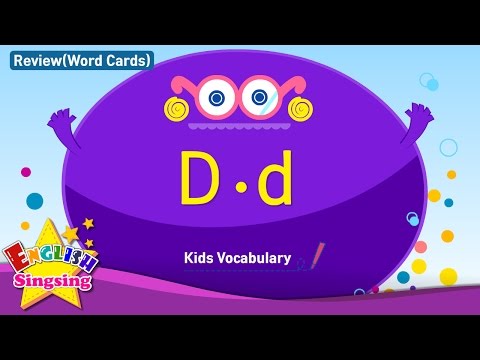 Kids vocabulary compilation - Words starting with D, d - Word cards - review - Learn English