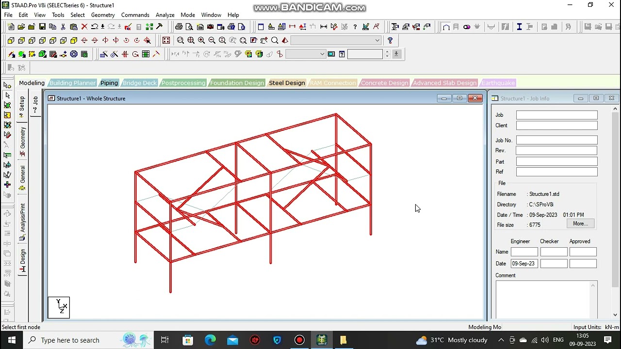 Staad Pro tutorial B2