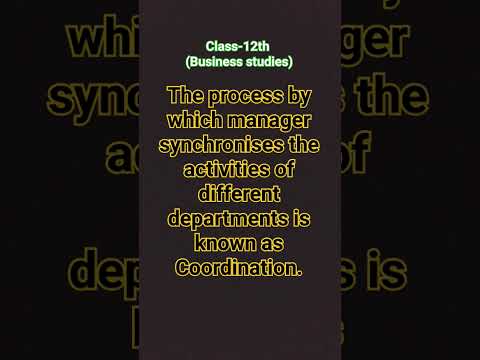 Co-ordination (B.s.) class-12th #shortsvideo #shorts #coordination #definition
