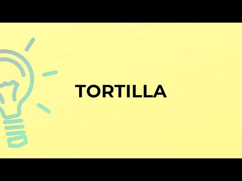 What is the meaning of the word TORTILLA?