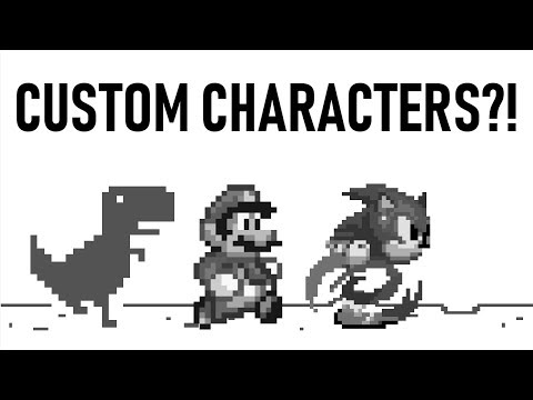 Google Dinosaur Game Custom Characters Tutorial