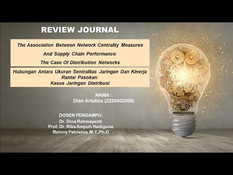 Review Journal : Pengujian Hipotesis Terkait Teori Jaringan dan Teori Distribusi pada Supply Chain