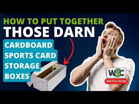 How to Put Together Those Darn Cardboard Sports Card Storage Boxes