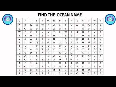 Word Search Game - V1- Search Ocean Names