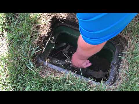 How to manually turn on a sprinkler valve