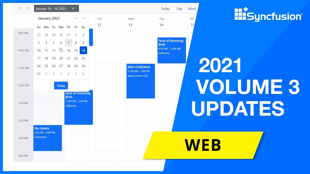 Syncfusion Web and Blazor Updates—2021 Volume 3