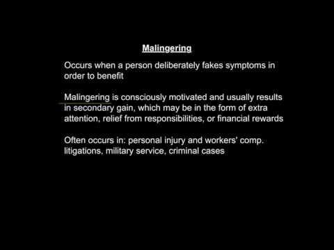 Malingering