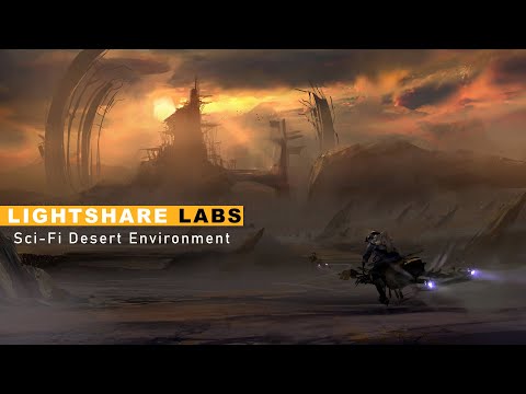 Painting The Desert Rider: Sci-Fi Environment Tutorial with NVIDIA GauGAN - [Lightshare Labs] 03