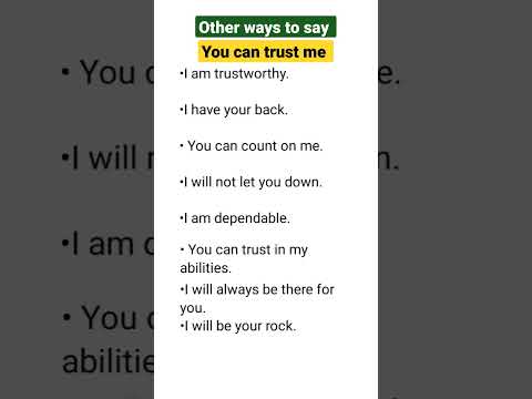 Other ways to say 'YOU CAN TRUST ME' #shorts #spokenenglish #dailyuseenglishsentences #ytshorts