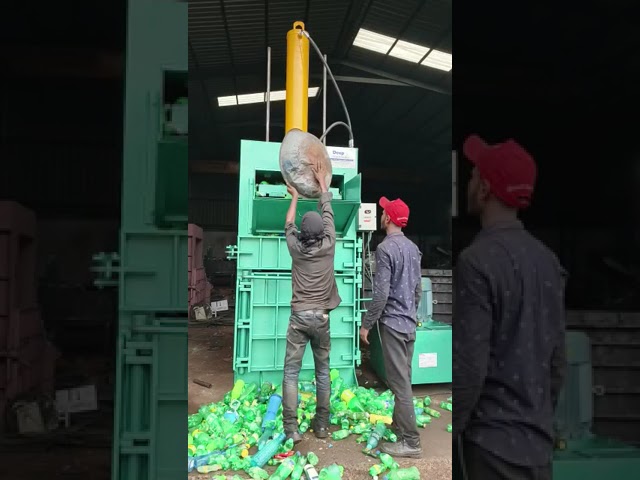 Automatic Bailing Press Machine - Mild Steel Horizontal Type Paper ...