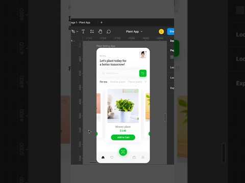 Plant Selling App! #figma #ui #ux #viralvideo #designinspiration #tutorial #app #plant #creative