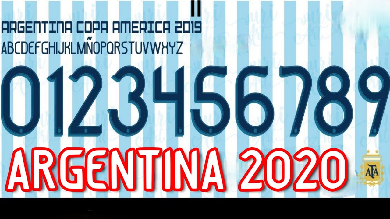 Tipografía Argentina Adidas 2020 (ttf y otf)