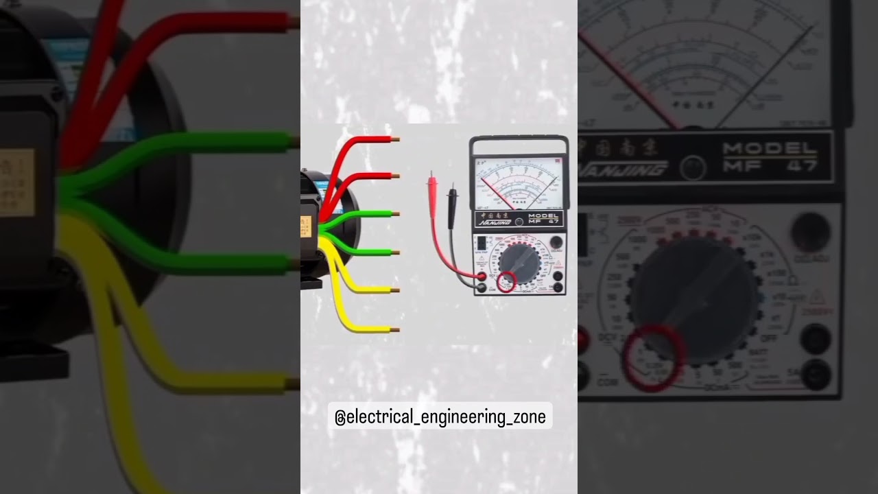 How to define motor's winding terminals (Start/End) U,V,W