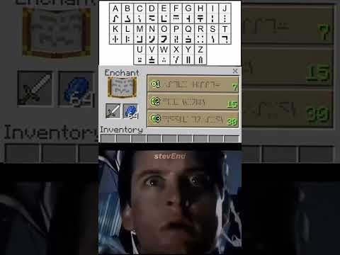 The Standart Galactic Alphabet #minecraft #memes #fyp