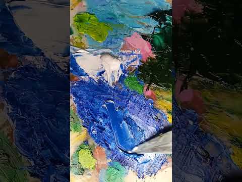 Blue Hydrangeas | Oil Painting | Drawing Process