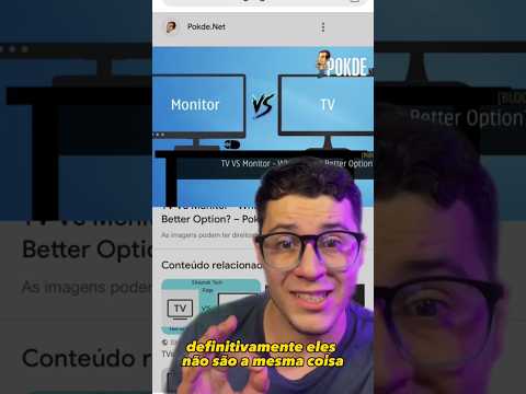 TV vs Monitor #mundoitech #tecnologia #brasil #pc #gamer #tv #monitor #pcgamer #gamerbrasil