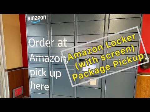 AMAZON LOCKER - HOW TO PICKUP A PACKAGE (kiosk with screen)