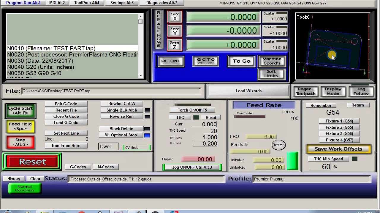 using mach3 Premier Plasma CNC