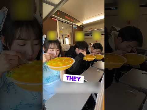 When Giant Snacks Turn Your Train Ride into a Food Festival 🤣