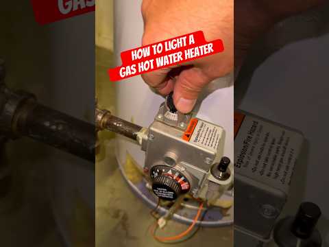 How to light a gas water heater #shorts #plumbing #diy