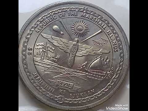 Discovrey five dollars commemorative 1988 , coin valuable.