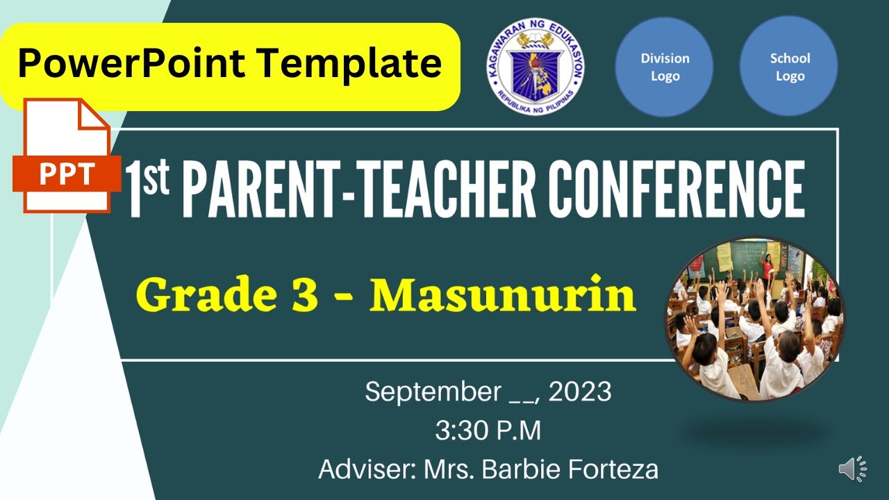 Parent Teacher Conference PowerPoint Template PPT