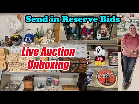 Live Auction Reveal unboxing! We have Coke, Mickey, Trinkets, coins and more!