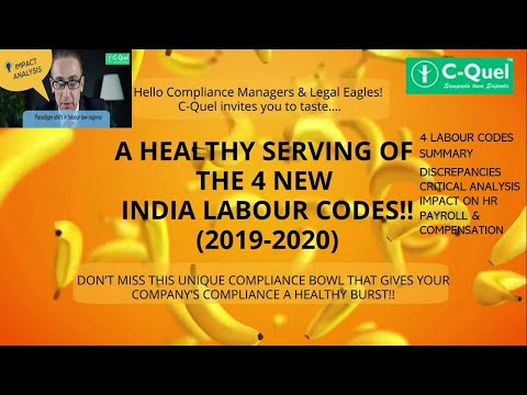 4 New Labour Codes I India Compliance Bowl I C-Quel Impact Analysis