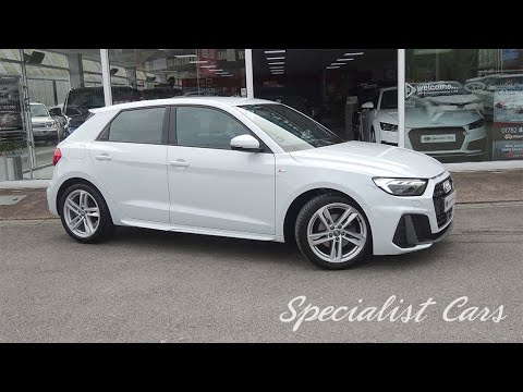 Audi A1 S Line 35 TFSI S-Tronic 5dr 150 bhp. Glacier White Metallic ,Umesh Samani Specialist Cars