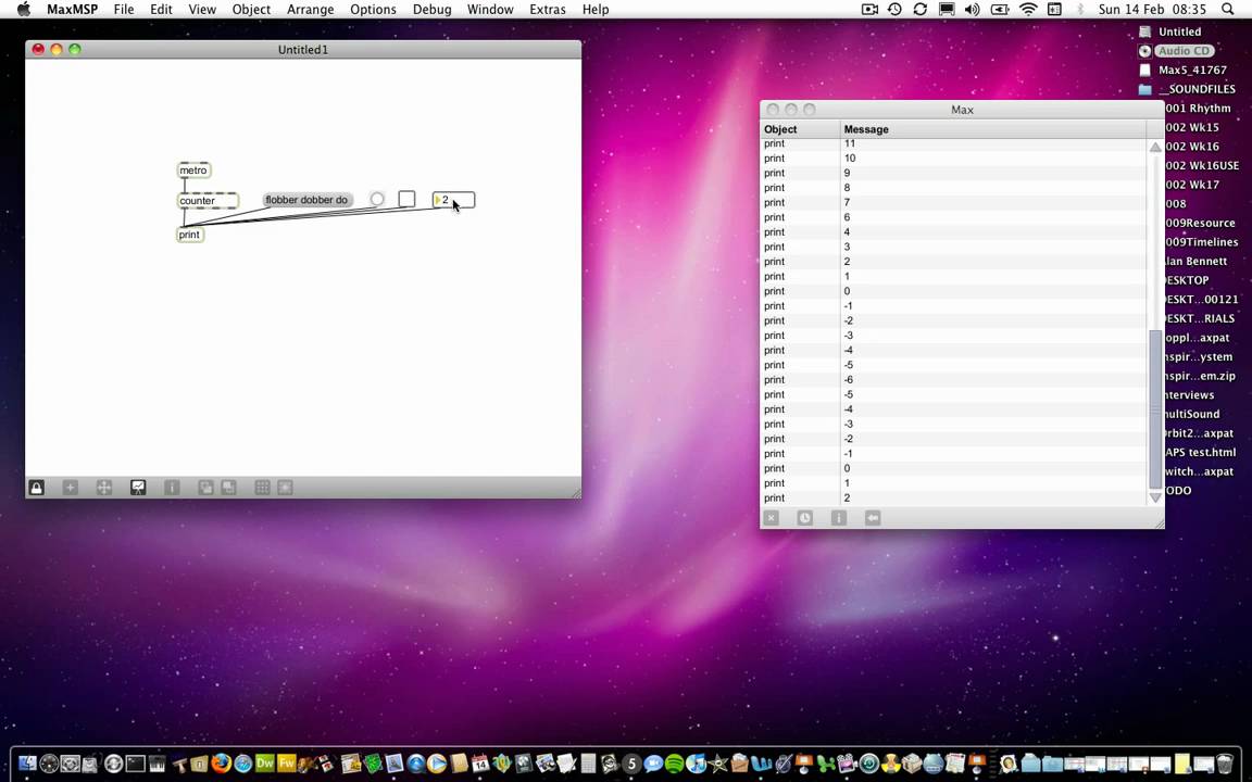 Max MSP Tutorials 00a3: Basics: Introducing Core Graphical Objects