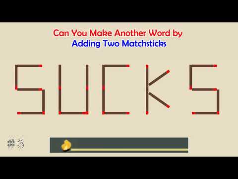 Can you make another word from the existing one? | Matchstick Word Puzzles # | Brain Teaser