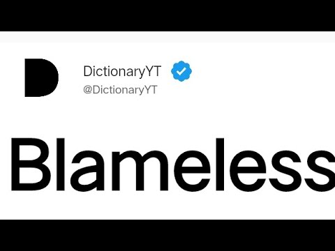 Blameless Meaning in English